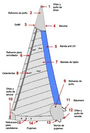 Empecemos con algunos de los términos para describir las partes ...